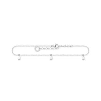 Thomas Sabo Thomas Sabo Fusskette Pl&auml;ttchen silber Ak0025-001-21-L27V - - Accessories - Damen - Grau - ONE SIZE