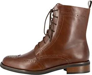 Dreimaster Femme Bottines à Lacets, Marron foncé, 40 EU