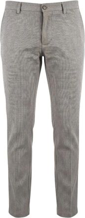Trussardi Pantalon coupe droite &agrave; micro-motif - Homme - Pantalons - Brun - Taille: XS