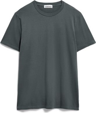 Armedangels Herren Regular T-Shirt aus Bio-Baumwolle JAAMES Regular Fit Space Steel
