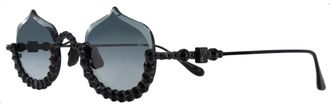 Anna-Karin Karlsson Femme, Accessoires, Noir, Taille: 56 MM Lunettes de soleil Crystal Meringue