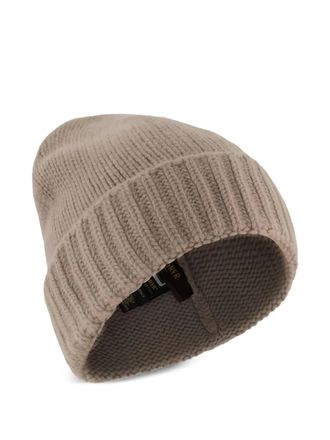 Moorer Gerippte Beanie - Nude