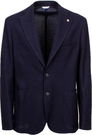 Manuel Ritz Homme, Vestes, Bleu, Taille: L Giacca in Cotone