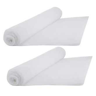 Valiclud 2 Stück Dicke Kunstschneedecken Weiße Schneedekoration Winterliche Weihnachtsdeko zum Zuschneiden und Selbermachen