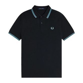 Fred Perry M3600 Twin-Tipped Polo - - Tops - Herren - Blau - XL