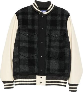 Junya Watanabe veste à carreaux - Gris