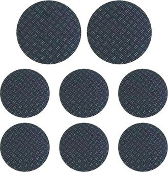 Generic Laufband-Gummiunterseite - 8 St&uuml;ck Fitness-Schild, Vibrationsd&auml;mpfer, 10 x 10 x 0,5 cm, runde Pads, schwei&szlig;resistente Abdeckung, rutschfeste Schicht f
