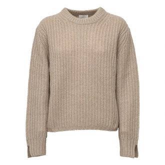 Allude Rundhals-Strickpullover - - Knitwear - Damen - Beige - S