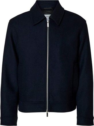 Selected Herren &Uuml;bergangsjacke mit recycelter Wolle SLHPHILIP LANO