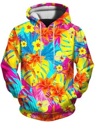 Generic Costume de carnaval pour homme - Sweat &agrave; capuche imprim&eacute; Y2K - Sweat &agrave; capuche tendance - Sweat &agrave; capuche d&eacute;contract&eacute; - Confortable - Manches longues 