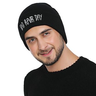 DonDon M&uuml;tze Herren Beanie Statement Winterm&uuml;tze Bad Hair Day
