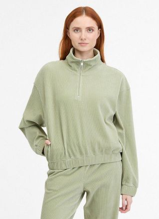 Ragwear Sweatshirt IZZAR CORD Stehkragen mit Rei&szlig;verschluss im Troyer-Stil