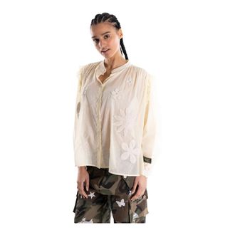 5 Progress Camicia in mussola di cotone - - Blouses & Shirts - Damen - Beige - L