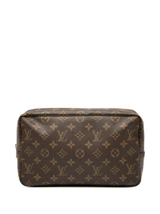 Louis Vuitton pochette monogramm&eacute;e Trousse Toilette 28 (1987) - Marron
