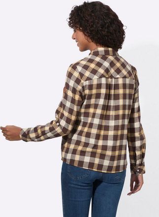 Witt Klassische Bluse Flanell-Bluse Langarm