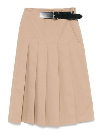Semicouture Jupe Midi - Marron Clair