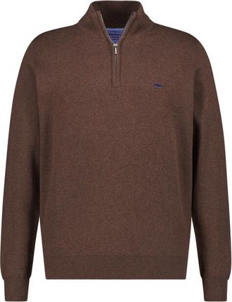 Fynch-Hatton Fynch-Hatton Herren Pullover braun Baumwolle unifarben