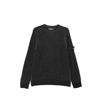 Stone Island Ribbed-knit Logo-patch Sweater