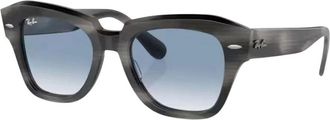Ray-Ban unisex, Accessoires, Gris, Taille: 49 MM State Street Lunettes de soleil