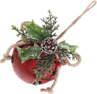 Lurrose SOIMISS Weihnachtsglocke aus Eisen mit Beerendesign zum Aufh&auml;ngen DIY-weihnachtsdeko als H&auml;ngeanh&auml;nger f&uuml;r Party-Dekoration Kompaktes und Festliches D