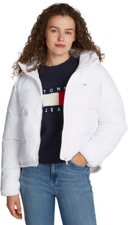 Tommy Jeans Damen Tjw Aspen Puffer Ext Dw0dw18841 Gerade, Weiß, XXS EU
