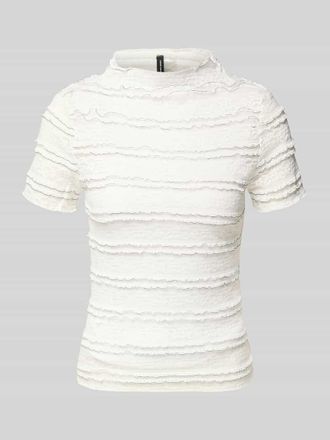 Vero Moda Slim Fit T-Shirt mit Strukturmuster Modell ABIGAIL