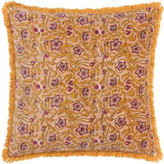 Riva Paoletti Filagree Blumenbaumwoll -Samtkissenbedeckung