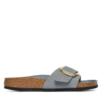 Birkenstock Pantoletten Birkenstock Madrid Big Buckle Hex 1032090 Grau