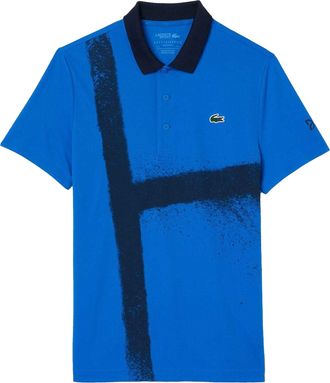 Lacoste Novak Djokovic Poloshirt f&uuml;r Herren, Tennis (Blau)