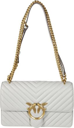 Pinko Pinko, Femme, Sacs, Gris, Taille: ONE Size Love One Classic DC