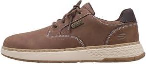 Skechers Baskets Garlan Pryor pour Homme, Synthétique Marron, 42.5 EU
