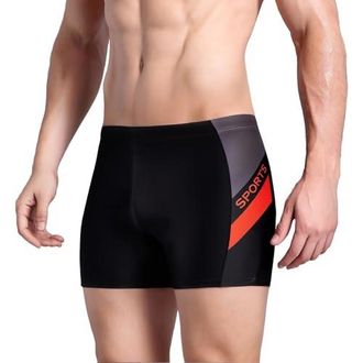 Generic Maillot de bain pour homme - Short de bain - Short de bain - Short de plage, rouge, 3XL