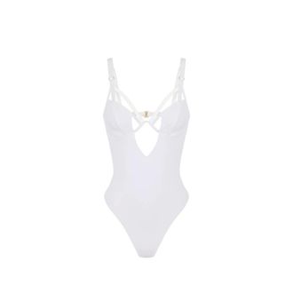 Elisabetta Franchi Damen, Bademode, Wei&szlig;, XLGr&ouml;&szlig;e