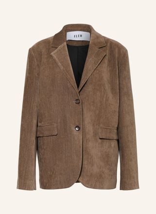 Eleh Eleh Oversized-Blazer Aus Samt braun
