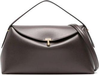 Toteme Femme, Sacs, Brun, Taille: ONE Size T-Lock Top Handle Bag