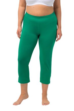 Ulla Popken Damen Caprihose Hose, Smaragd, W61 / L32