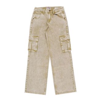 Guess Cargo Wide Leg Jeans Wei&szlig; - - Jeans - Damen - Wei&szlig; - W30