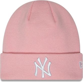New Era New York Yankees MLB League Essential Pink Cuff Knit Beanie - One-Size