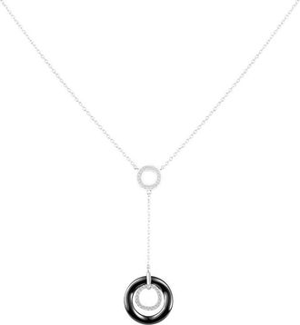 Ceranity Ceranity Y-Halskette Sterling-Silber 925 Zirkonia 45 cm 1-72/0031-N