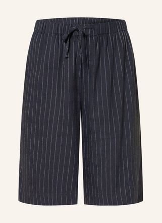 Juvia Shorts Inka Mit Leinen blau