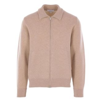 Lardini Bomber Double in Maglia - - Knitwear - Herren - Beige - 2XL