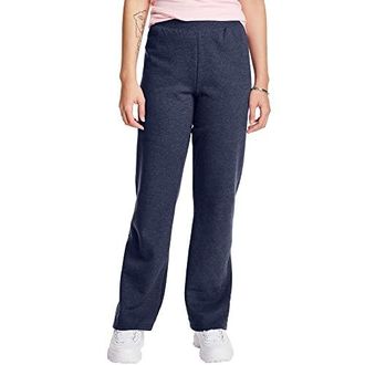 Hanes Pantalon de survêtement EcoSmart à Bas Ouvert pour Femme, Hanes Bleu Marine chiné, XXL
