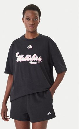 adidas T-Shirt House Of Tiro Graphic KB7170 Schwarz Oversize