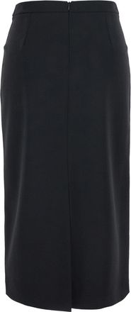 Jucca Wool-Blend Tech Fabric Skirt - Black