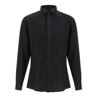 Pal Zileri Homme, Chemises, Noir, Taille: 5XL Chemise de smoking - Linea Cerimonia