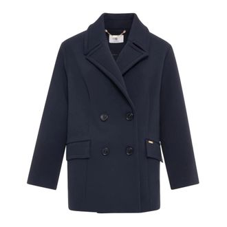 Fracomina Doppelreihiger Mantel - - Jackets - Damen - Blau - L