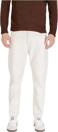Gianni Lupo Homme, Jeans, Blanc, Taille: XL Jean en coton avec fermeture &eacute;clair et bouton, poches avant et arri&egrave;re