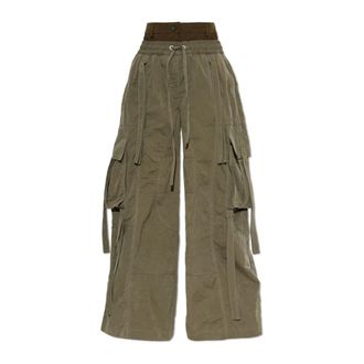 Dolce & Gabbana Cargo-Hose mit Kordelzug - - Trousers - Damen - Gr&uuml;n - S