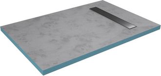 Aurlane Marwell Duschelement plano 90x140x4 cm- befliesbare Duschwanne - befliesbare Duschtasse - befliesbar