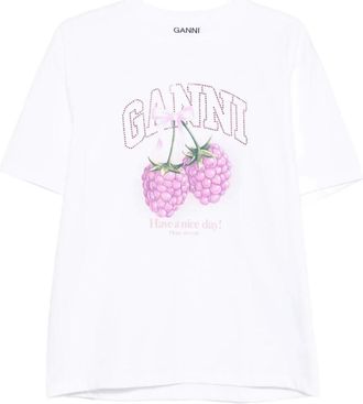 Ganni Femme, Tops, Blanc, Taille: 40 FR Chemises
